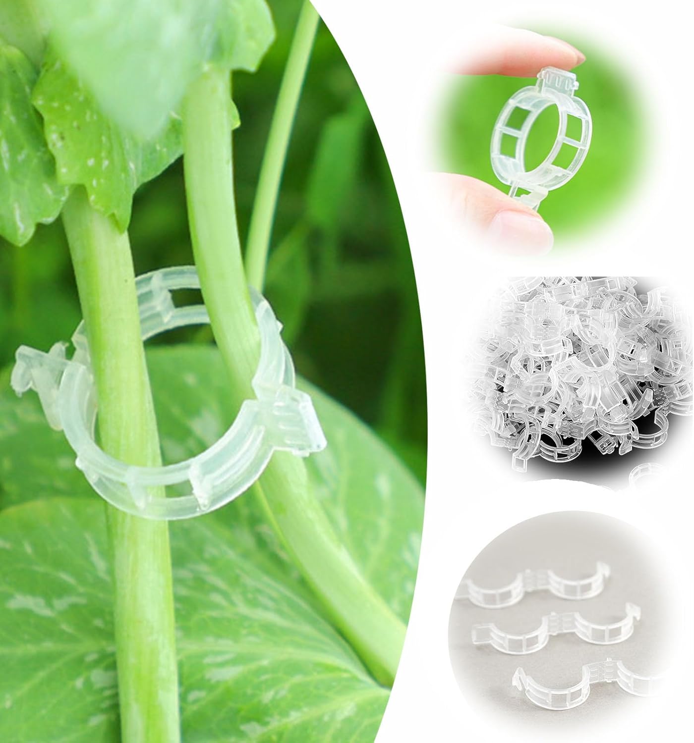 Amazon.com : Plant Support Clips Reusable Garden Clips - Upgrade 200pcs ...