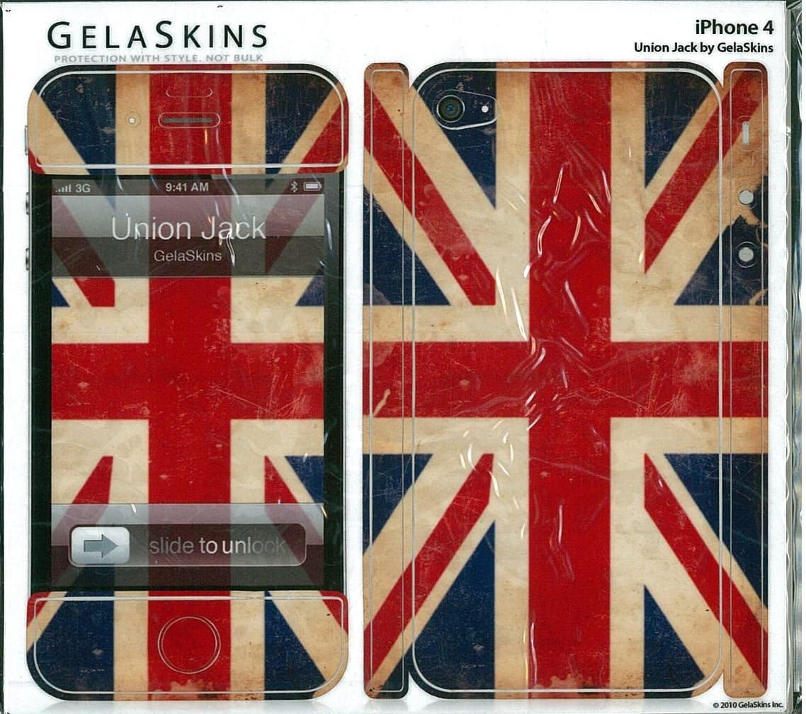 Amazon.com: GelaSkins Protective Skin for the iPhone 4 "Union Jack ...
