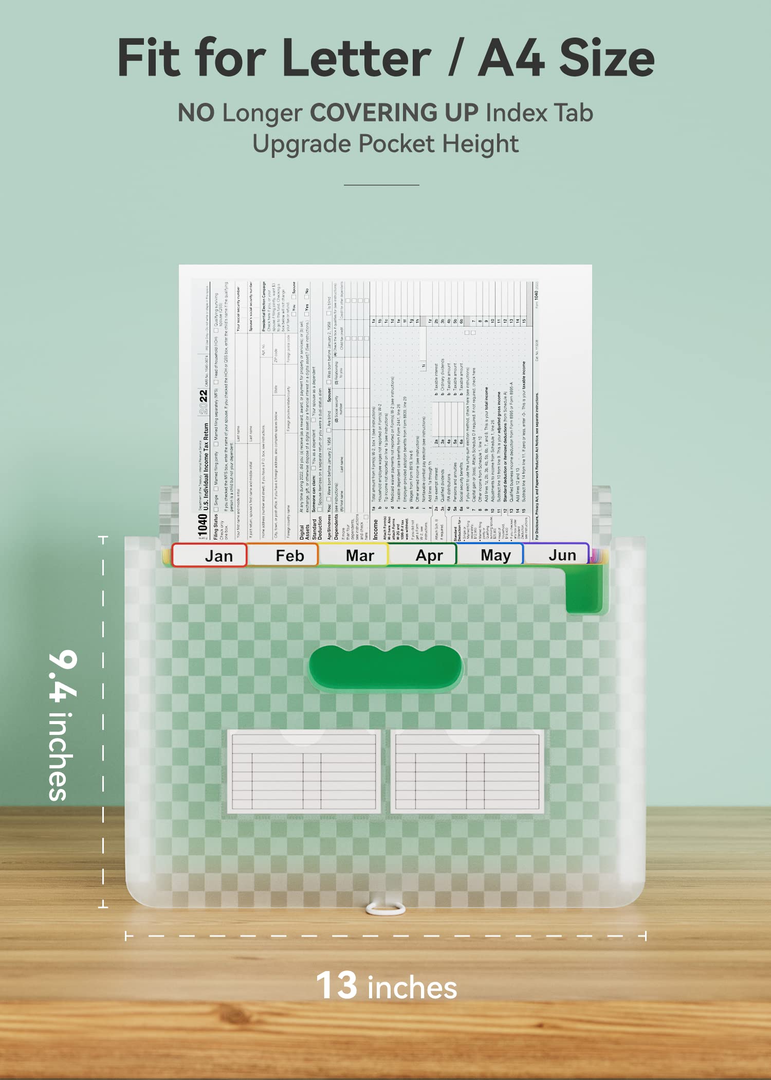 Snapklik.com : ABC Life 12 Pockets Accordion File Organizer Expanding ...