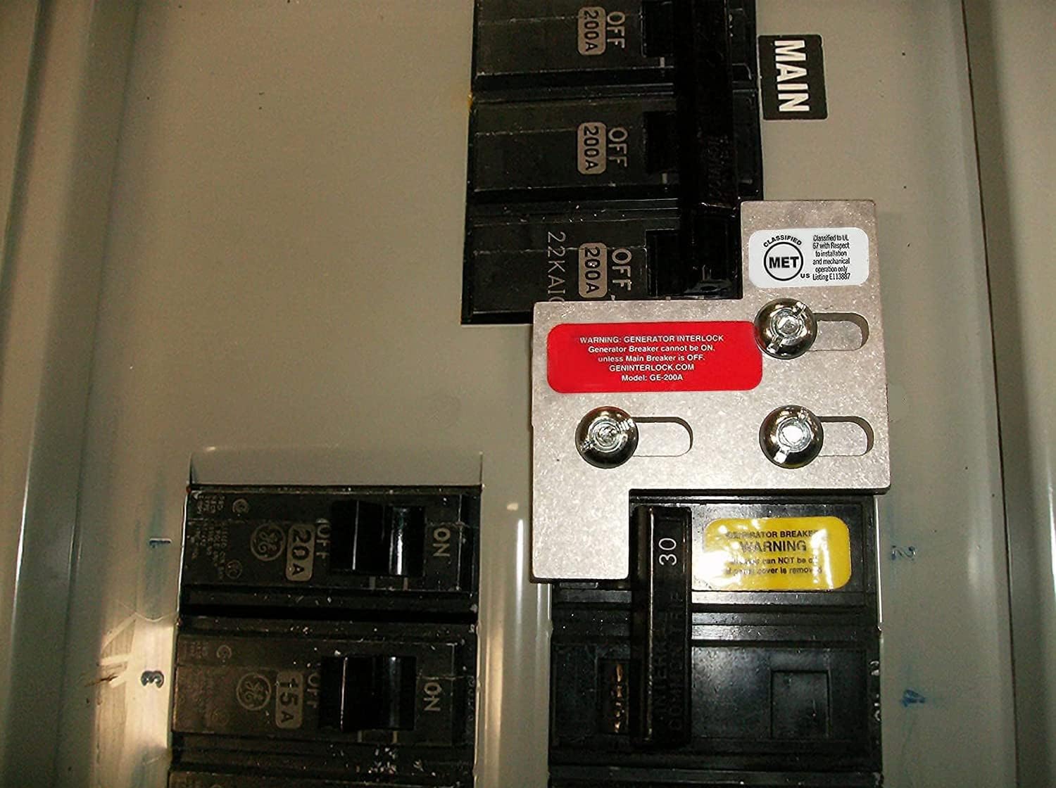 Buy GE-200A GE General Electric Generator Interlock Kit for 150 or 200 ...