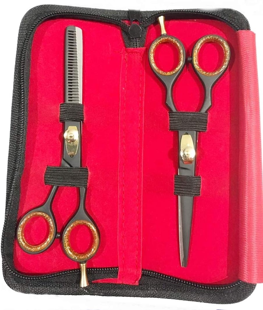 Professional Barber Scissors Shears Hair Thinning Hairdressing Salon ...