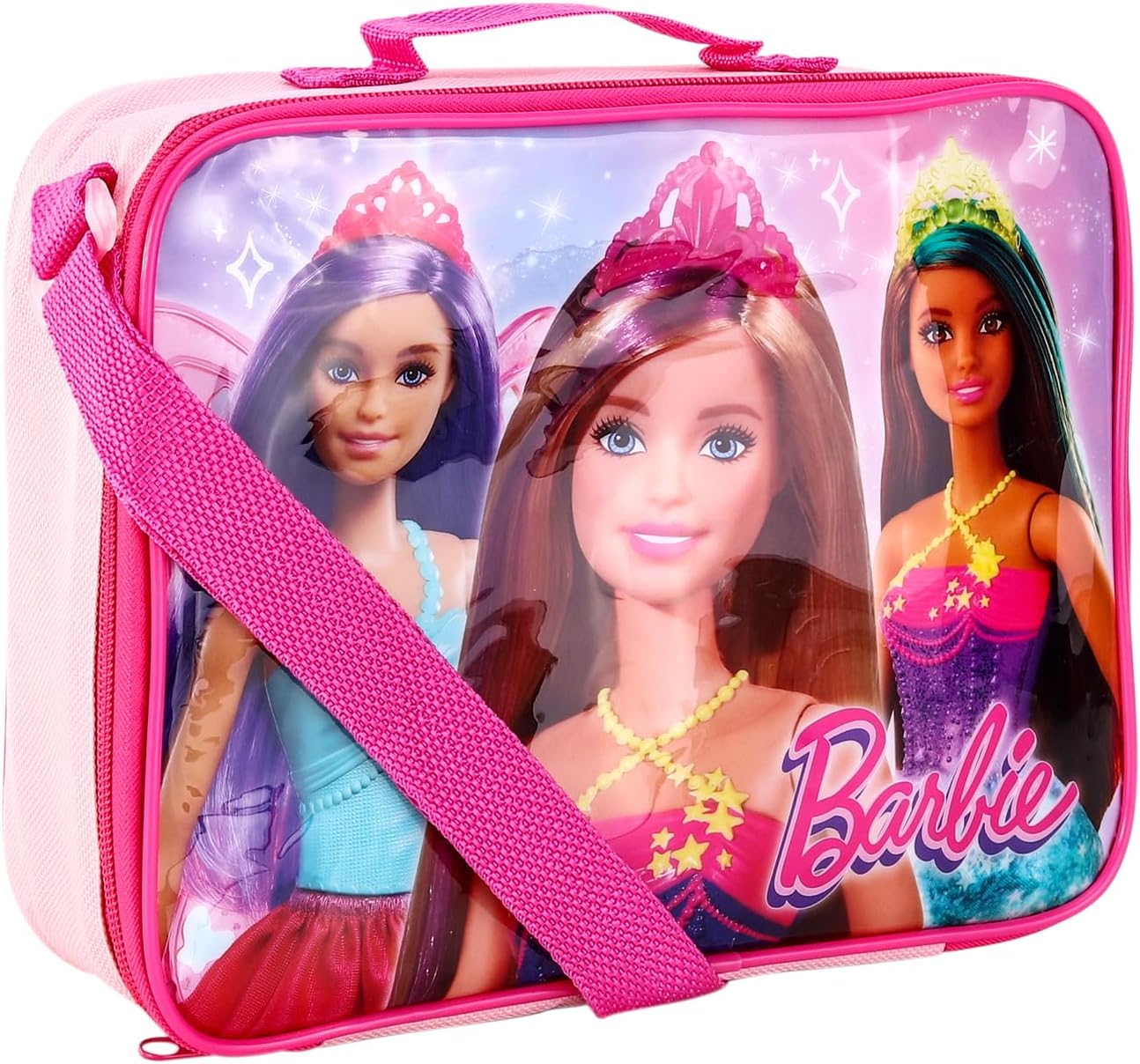 Barbie Magic Unicorn Girls Insulated 3 Piece Lunch Bag, Sandwich Box ...