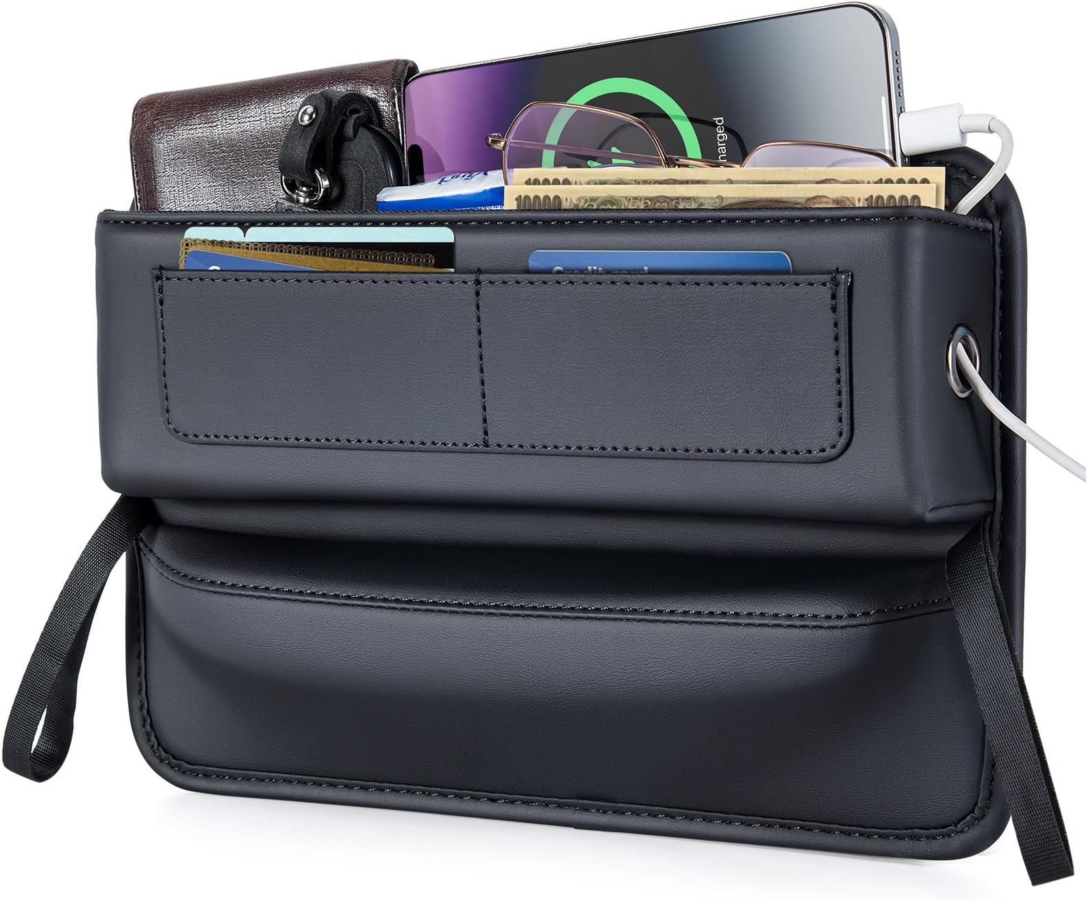 Amazon | 星光産業 EXEA 車内用品 スキマポケット EH-184 本革調 | コイン・カードホルダー | 車＆バイク