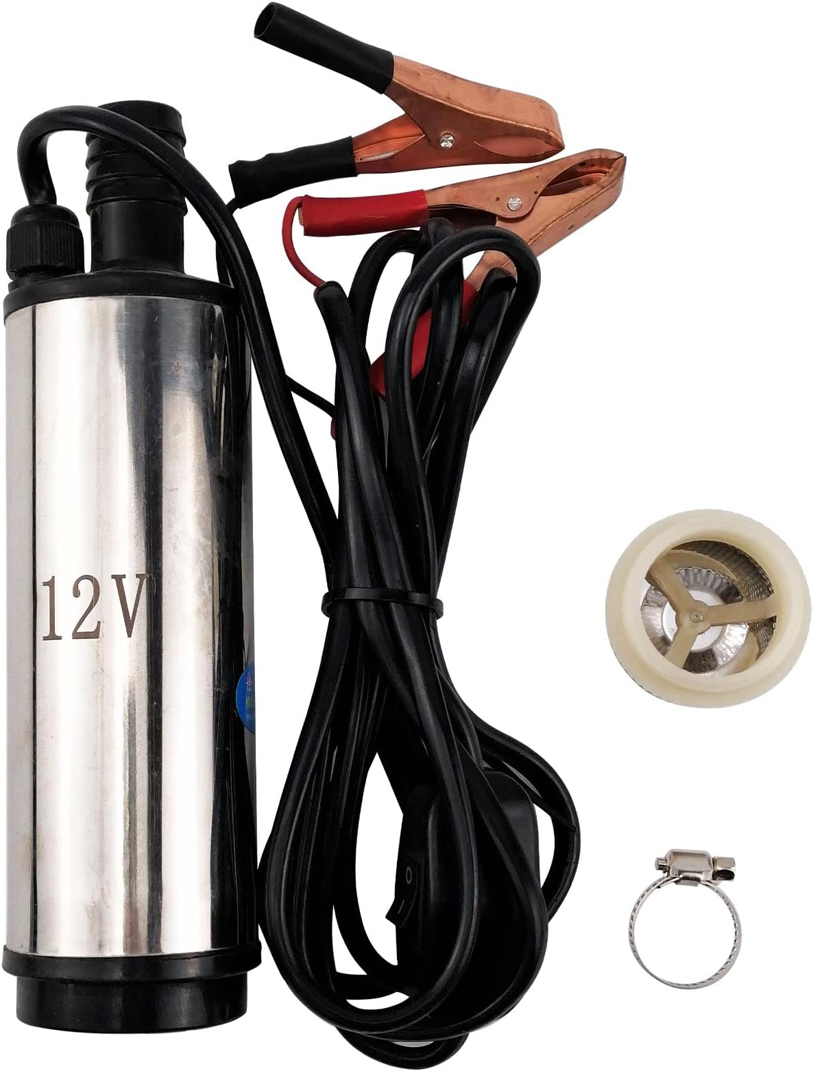 AeKeatDa DC 12V 80W Water Pump Submersible Electric Diesel Pump,8A ...