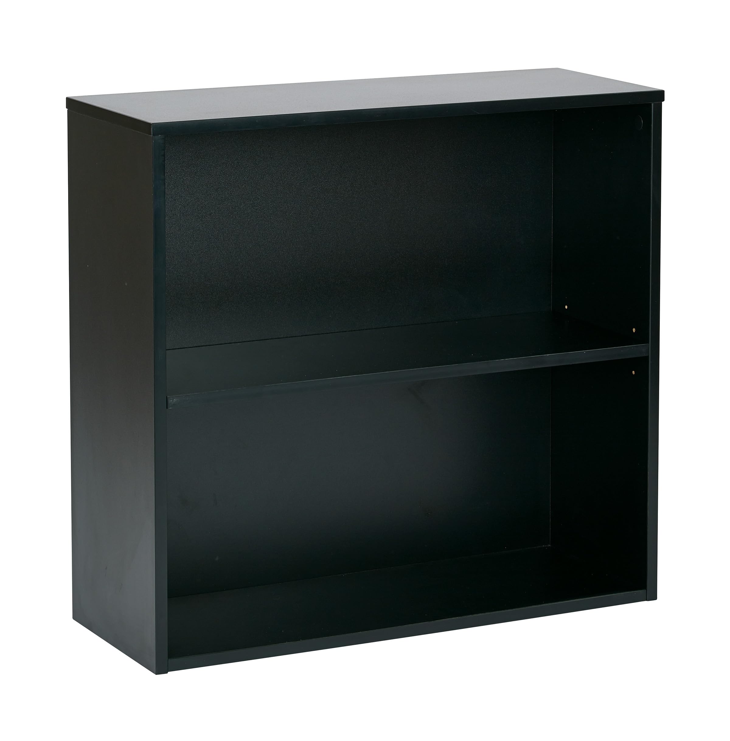 Amazon.com: OSP Designs Prado 2 Shelf Bookcase, 30-Inch, Black : Home ...