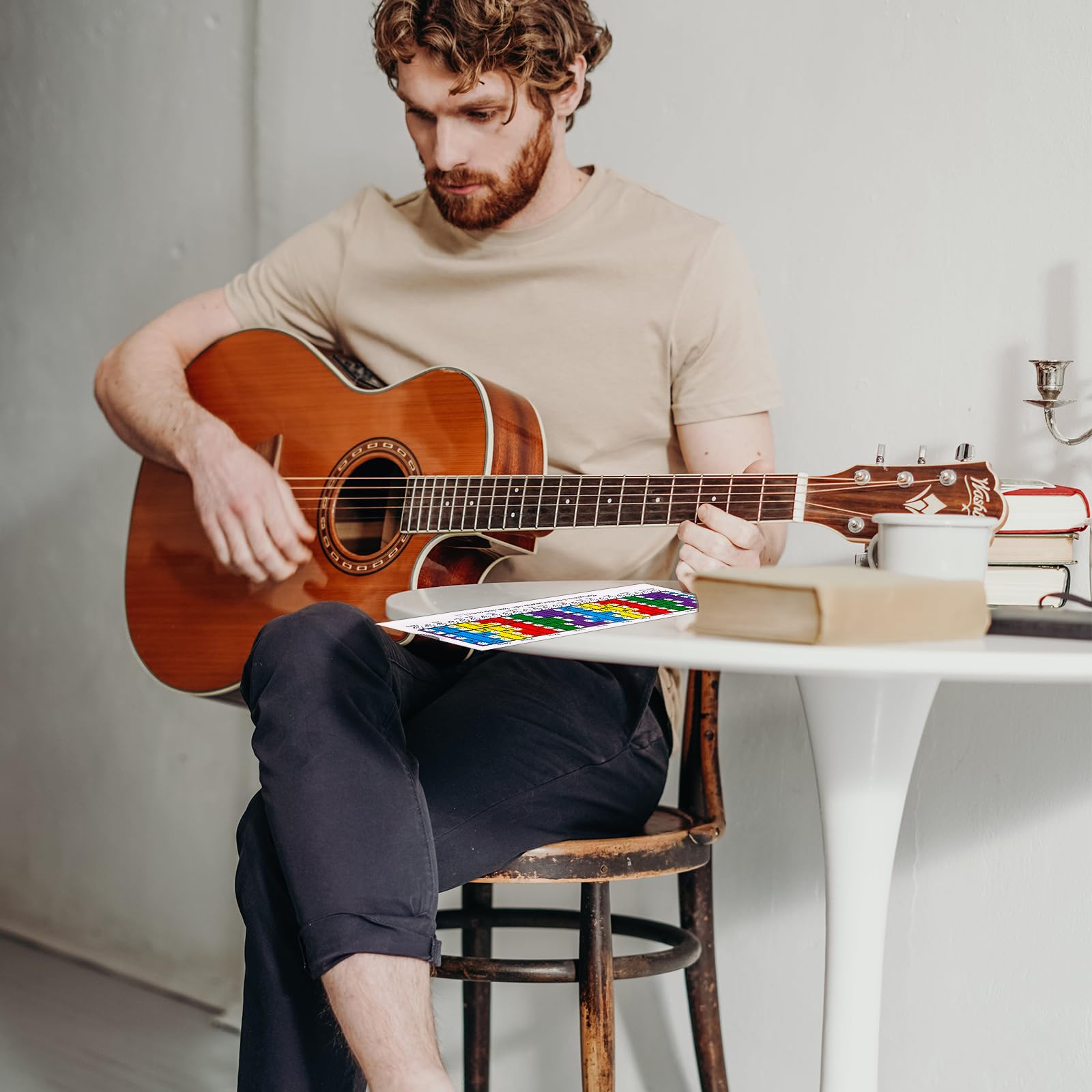 Snapklik.com : Guitar Scales Sliding Ruler, 11x315in Chord Scales Chart ...