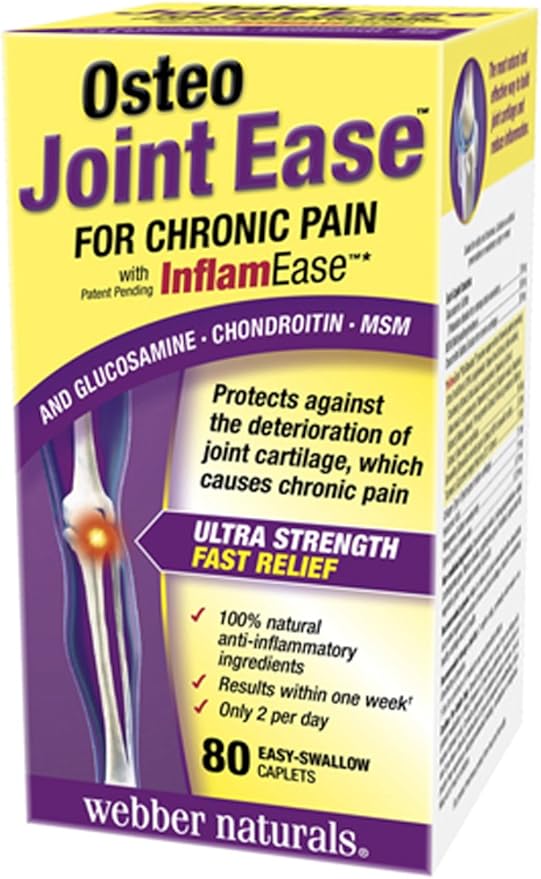 Webber Naturals Osteo Joint Ease with InflamEase, Glucosamine ...