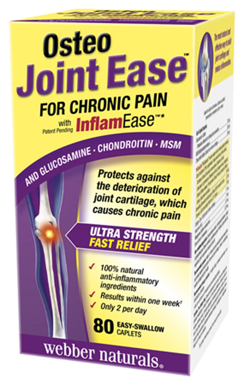 Webber Naturals Osteo Joint Ease with InflamEase, Glucosamine ...