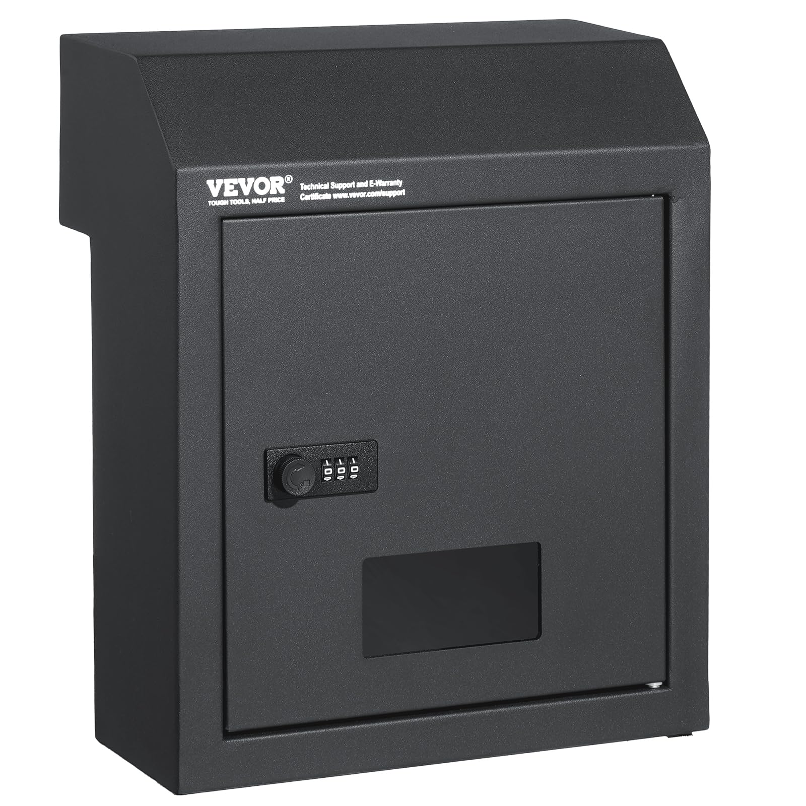VEVOR Through The Door Key Drop Box Mailbox with Combination Lock Dark ...