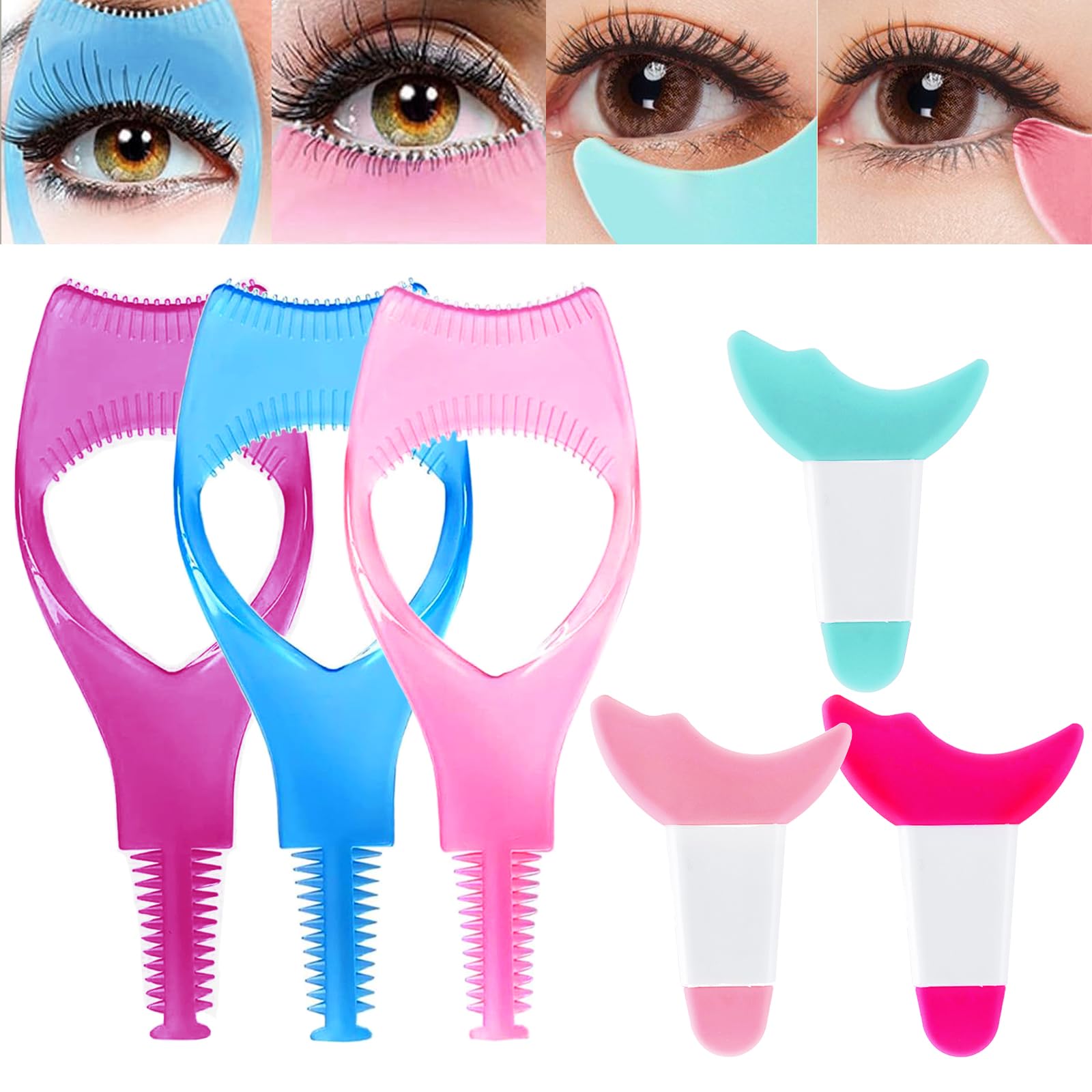 3 In1 Eyelashes Tools,mascara shield applicator guard and Eyeliner ...