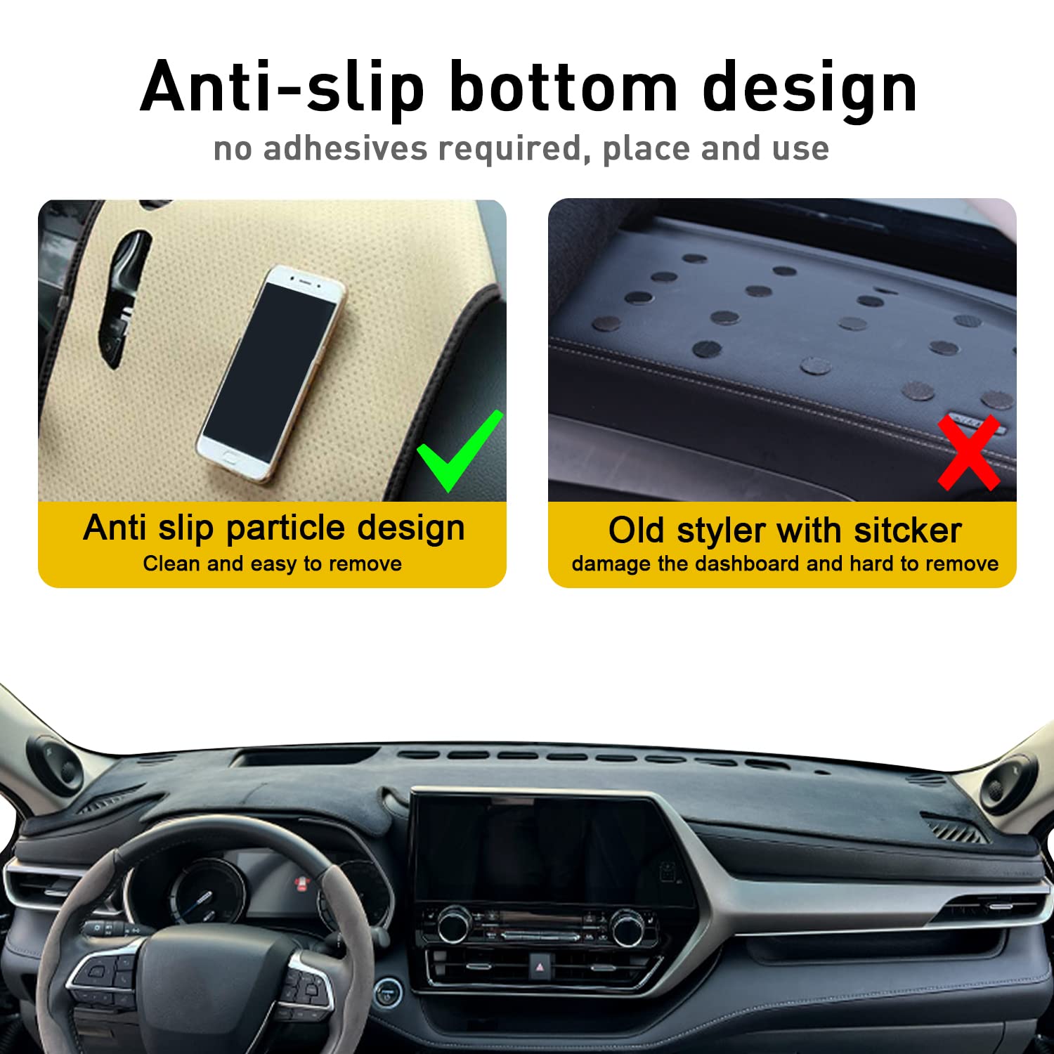 Snapklik.com : MOCHENT Dashboard Cover For Toyota Highlander ...