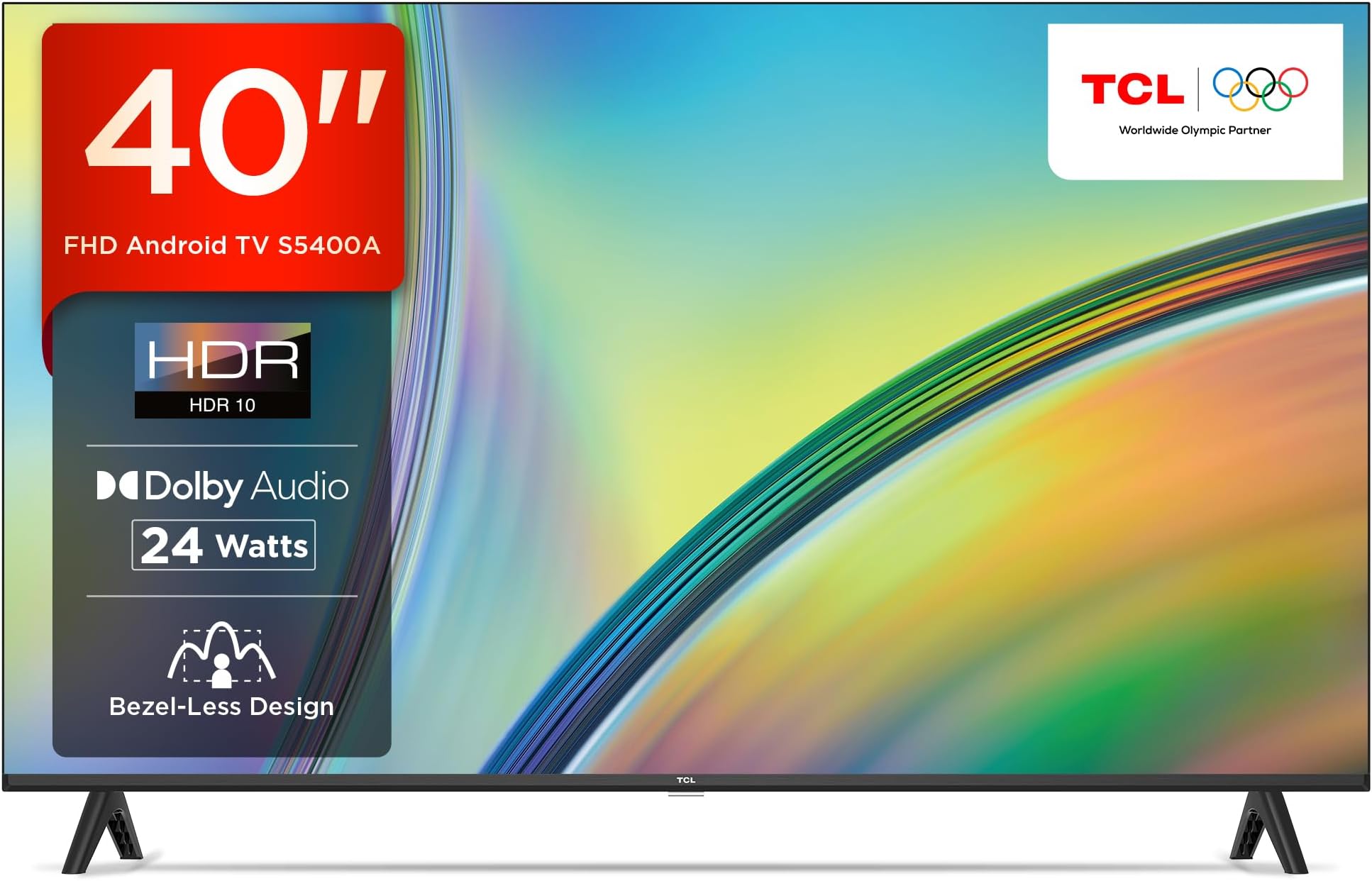 TCL 101 cm (40 inches) Bezel-Less S Series Full HD Smart Android LED TV ...