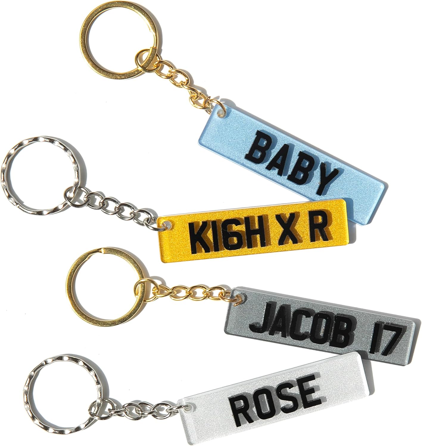 Crafted Memories Custom Licence Plate Keychain, Personalised Number ...