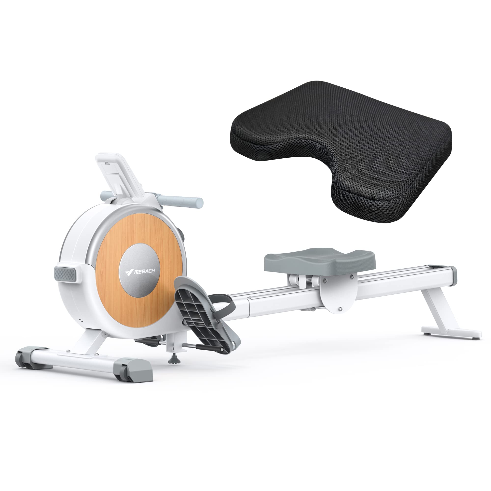 Amazon.com : MERACH Rowing Machine & Seat Cushion, Magnetic Rower ...