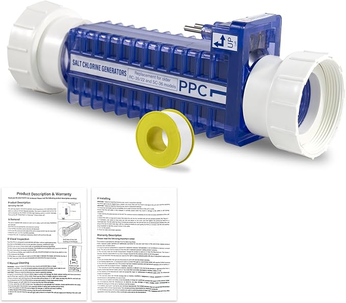 Amazon.com : PPC1 Salt Cell Compatible with Pool Pilot Digital Chlorine ...