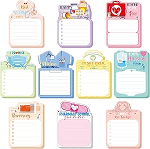 Amazon.com : Censen 10 Pads Funny Nurse Sticky Notes 3 x 4 Inch Self ...