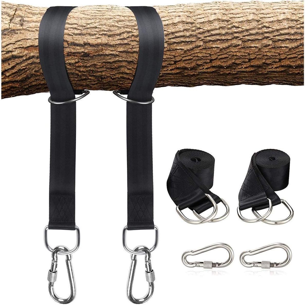 Tree Swing Hanging Straps Kit Holds 2000 lbs,5ft Extra Long Straps ...
