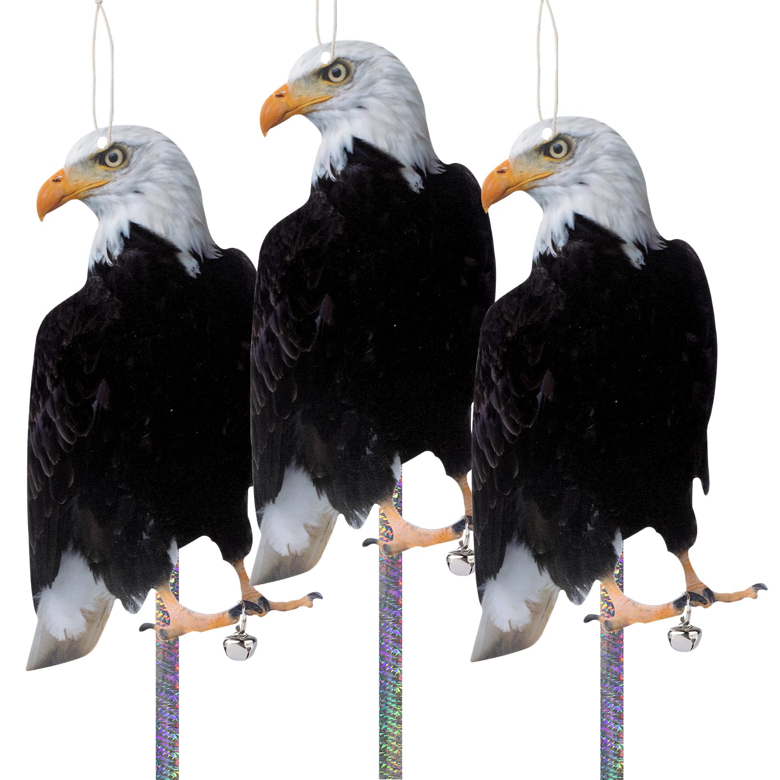 Amazon.com: OffiCreative 3PCS Owls Scare Hawk Reflective Owls Hanging ...