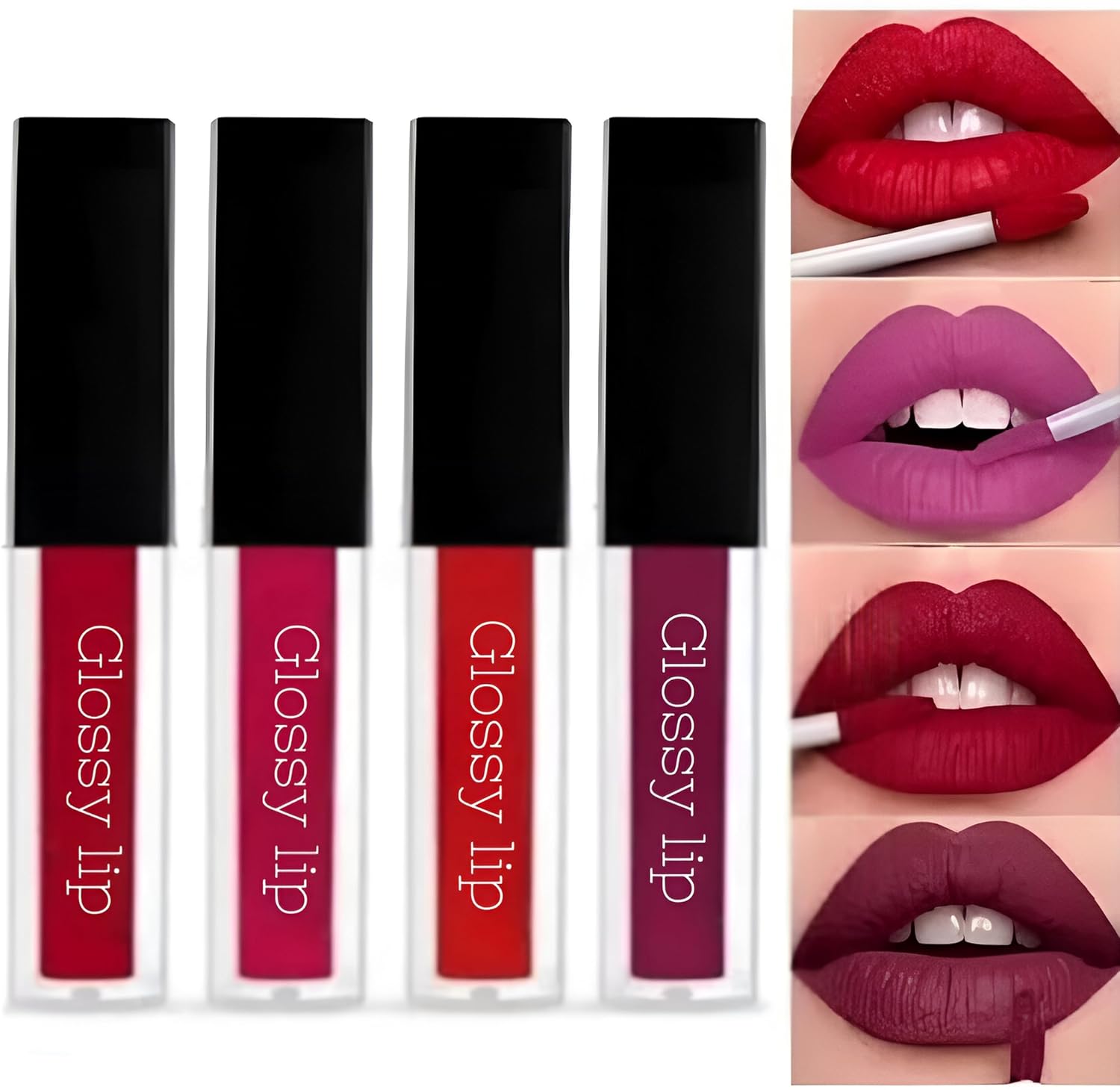 Buy Frippe Mini Lipsticks Combo Pack Of 4 Liquid Matte Lipstick Set, 4 ...