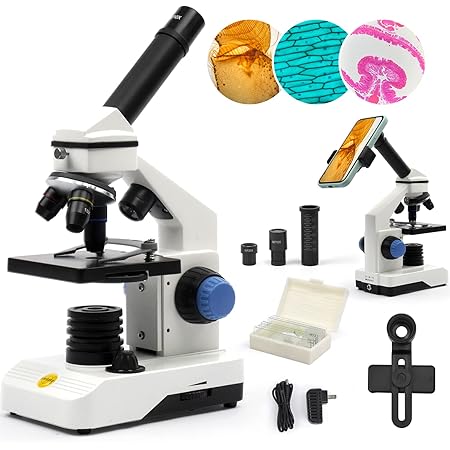 Amazon.com: Swift Compound Monocular Microscope SW200DL with 40X-1000X ...