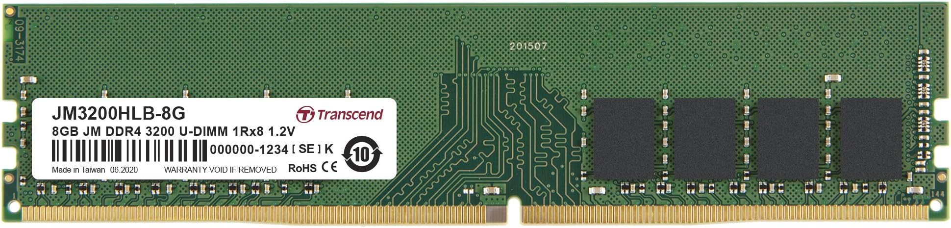 Amazon.in: Buy Transcend 8GB DDR4 3200 MHz Desktop Memory, up to 25.6GB ...