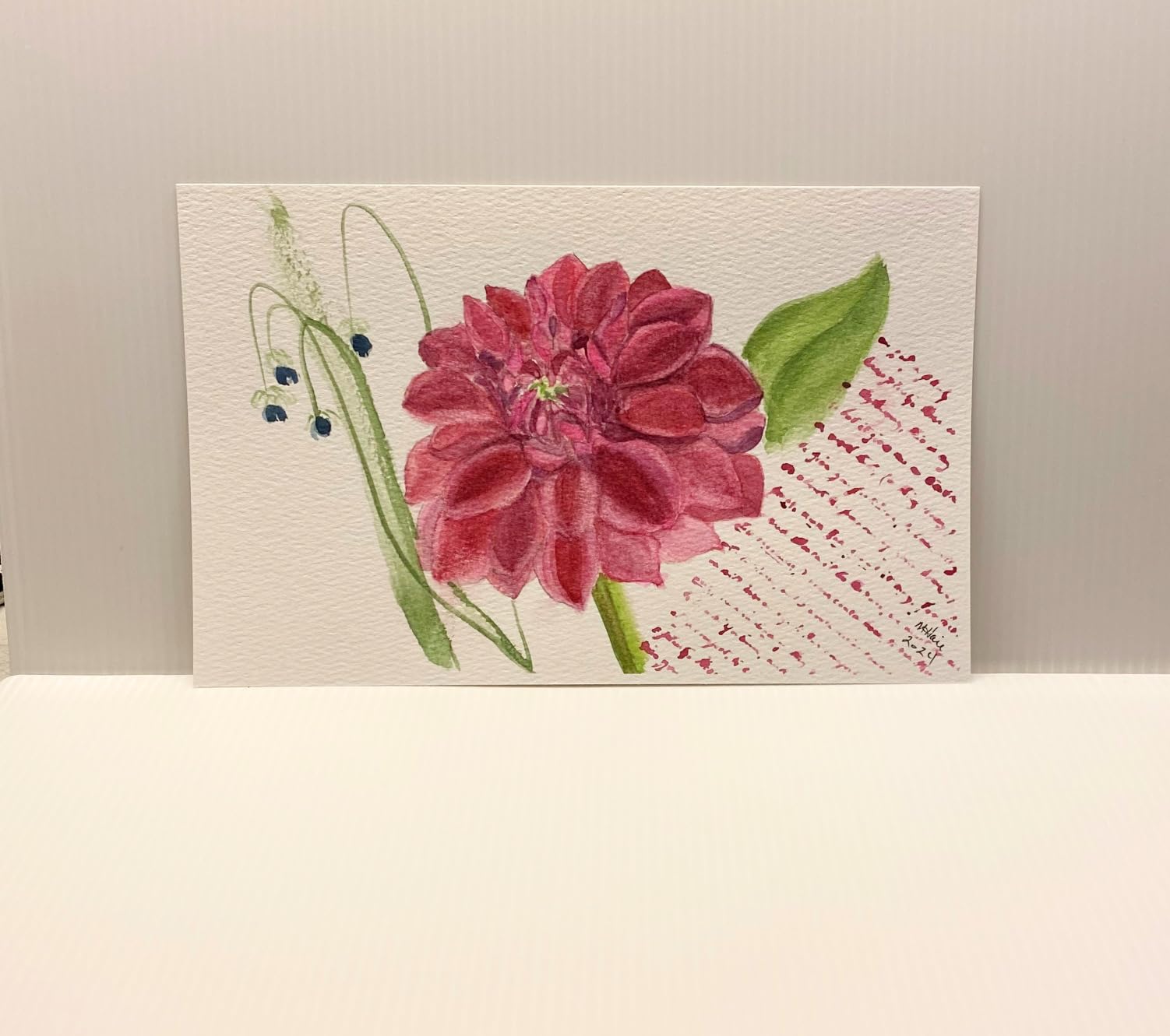 Amazon.com: Inkadinkado Fake Handwriting Wood Stamp for Arts and Crafts ...