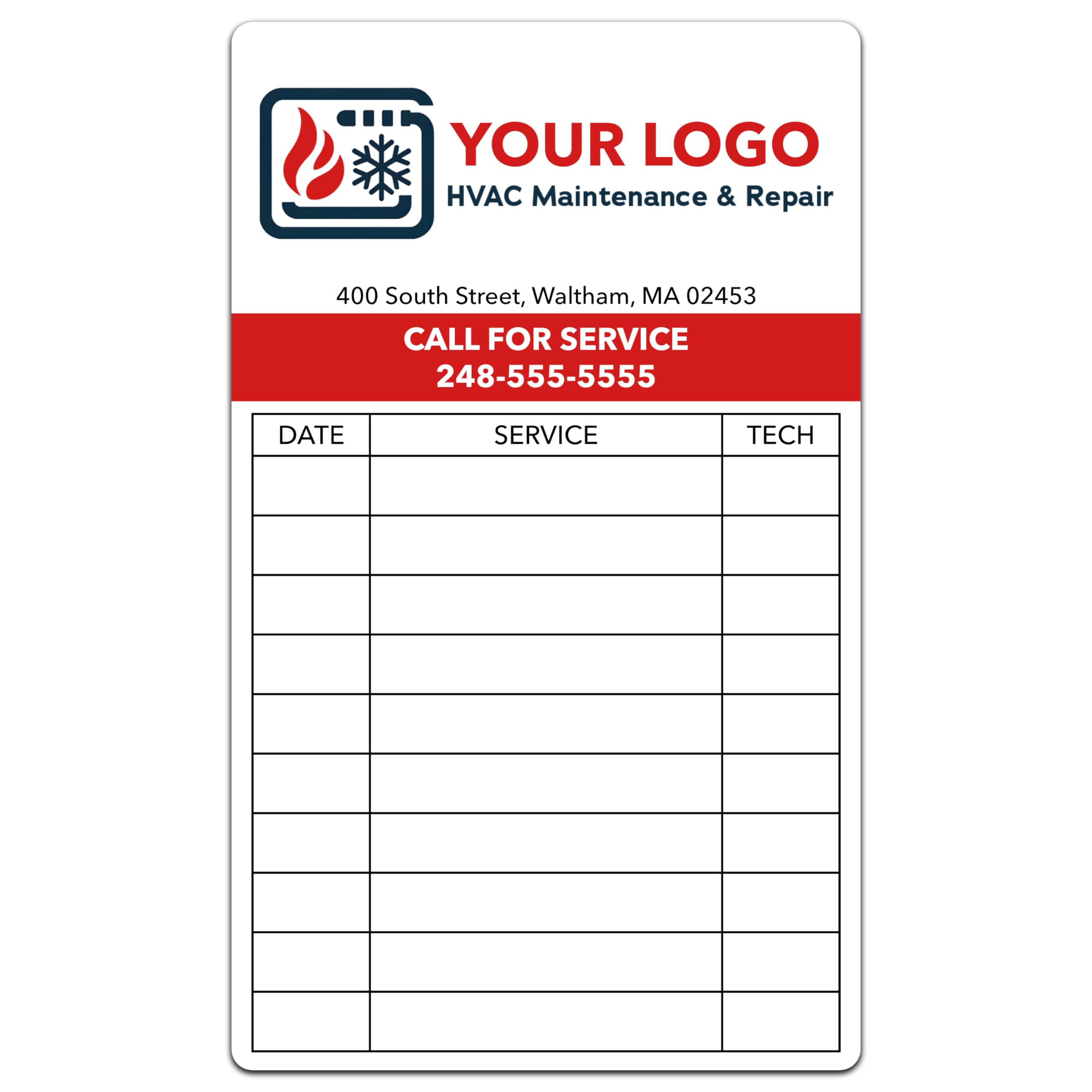 Amazon.com : Custom Maintenance Stickers with Your Logo - Personalized ...