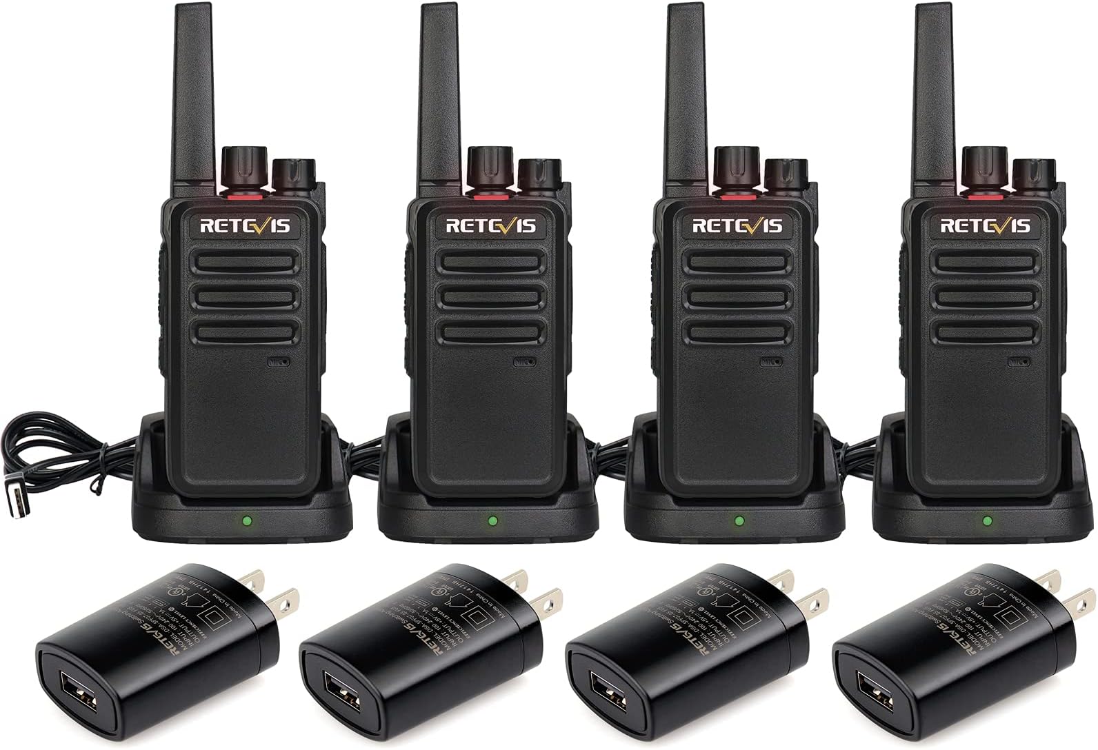 Retevis RT68 Walkie Talkies for Adults 2 Way Radios Long Range, 1200mAh ...