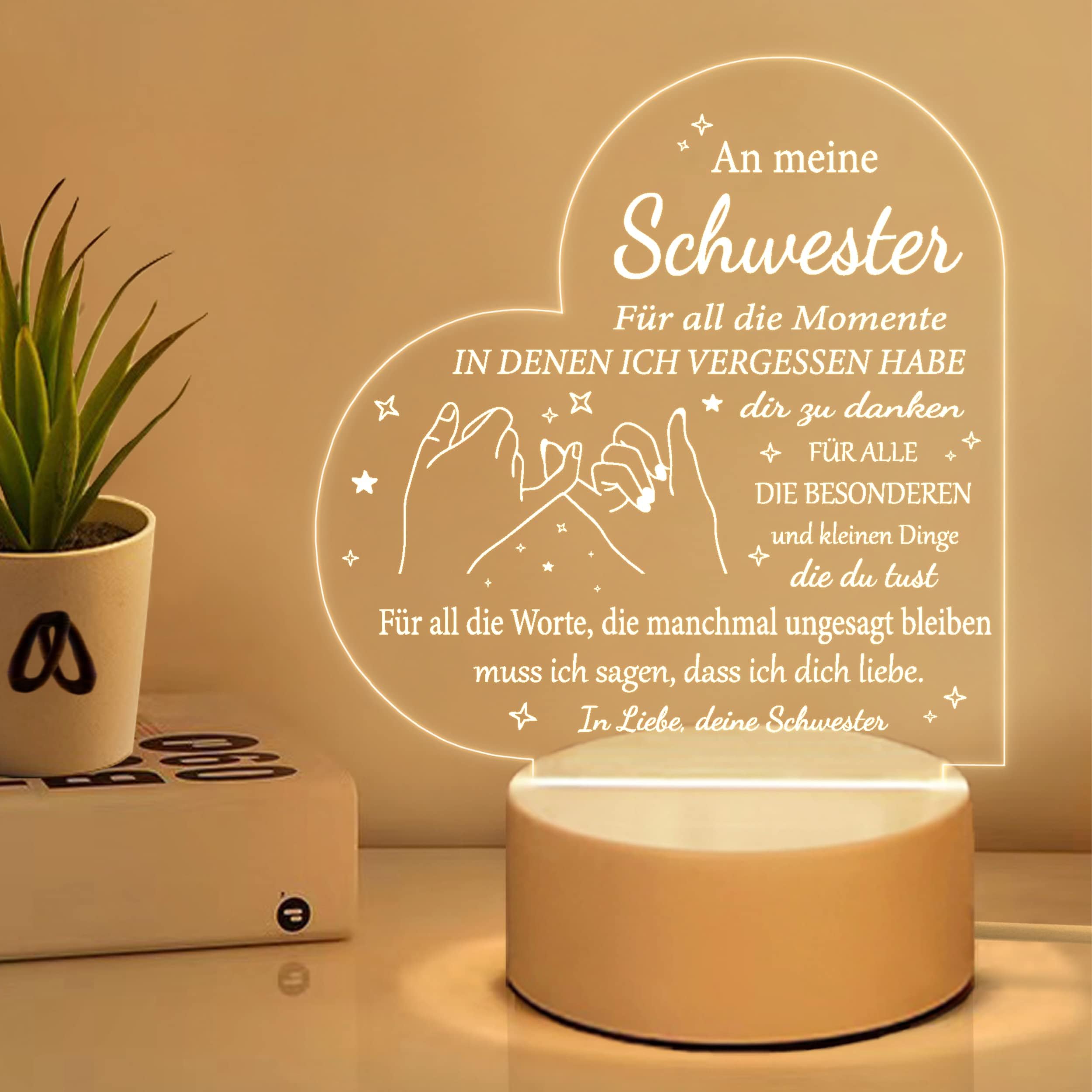 Sanmu Geschenke für Schwester, Beste Schwester Geschenke, Schwestern ...
