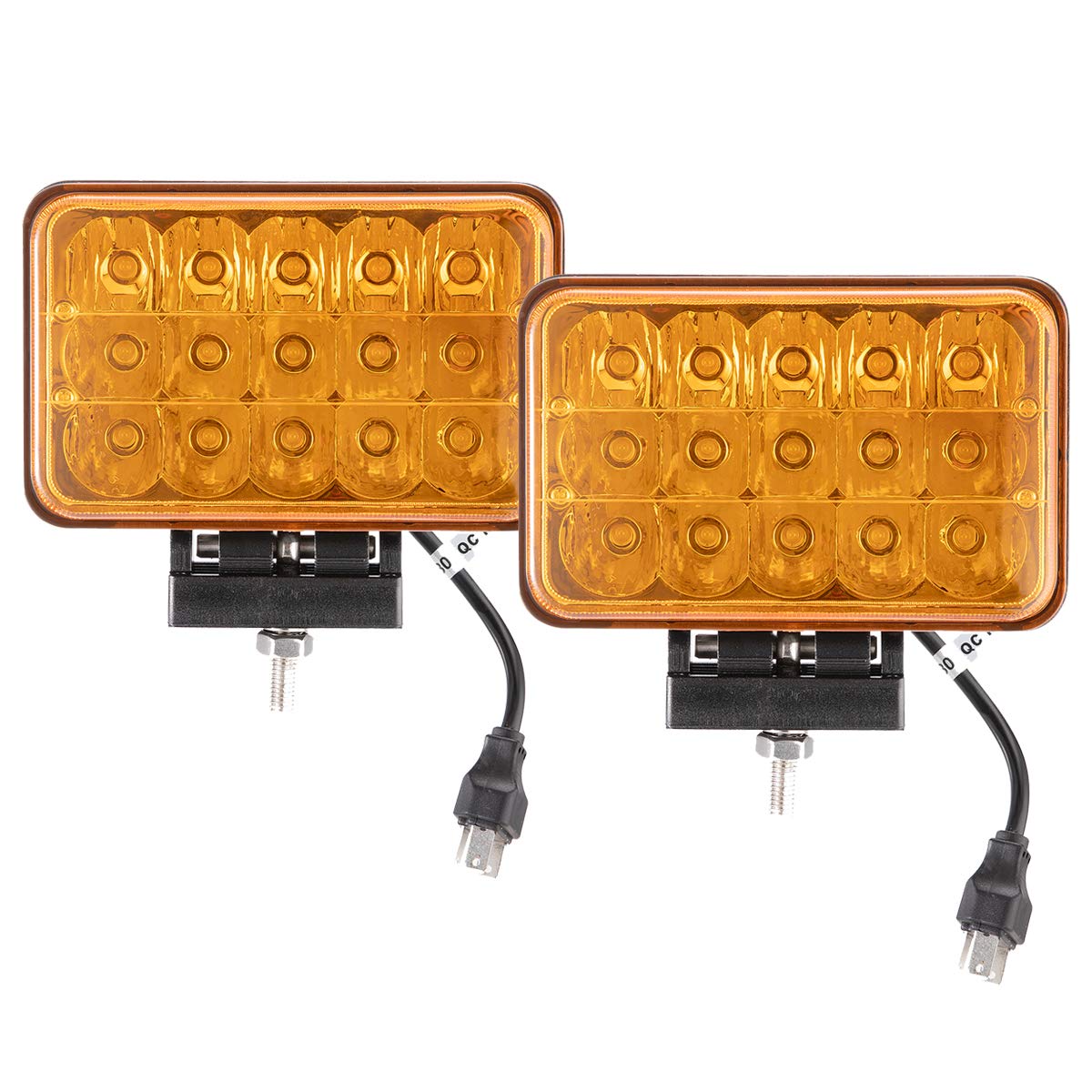 Snapklik.com : 4x6 Inch Rectangular Off-Road LED Fog Light For Jeep ...