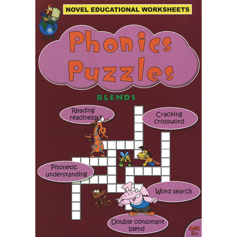 Novel Educational Phonics Puzzles Blends (Novel Educational Worksheets ...