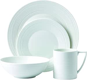 Jasper Conran at Wedgwood White Strata 16-Piece Set : Amazon.com.au: Kitchen & Dining
