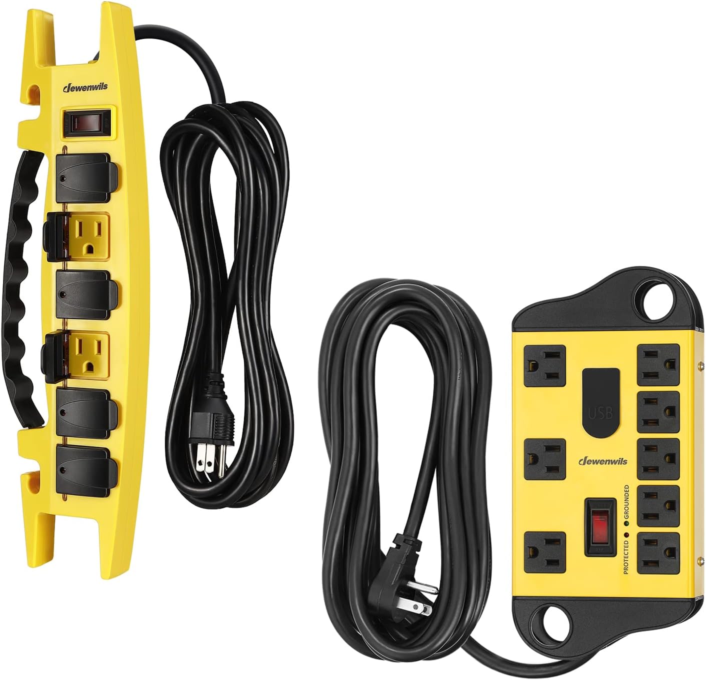 Amazon.com: DEWENWILS Workshop Power Strip with 15FT Long Extension ...