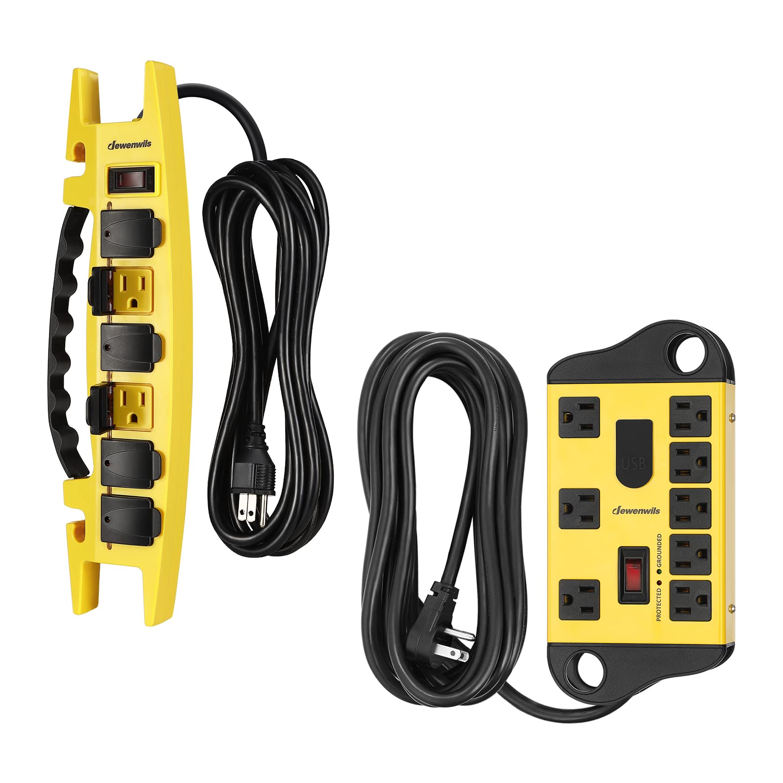 Amazon.com: DEWENWILS Workshop Power Strip with 15FT Long Extension ...
