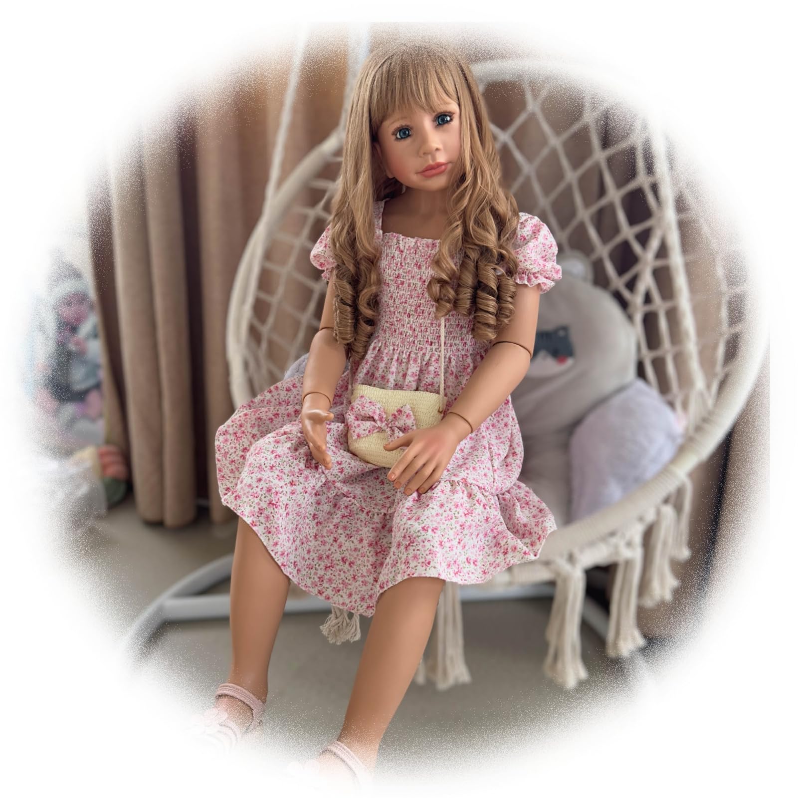 Standing Reborn Doll Girl 47 Inch 120cm Reborn Baby Toddler Full Vinyl ...