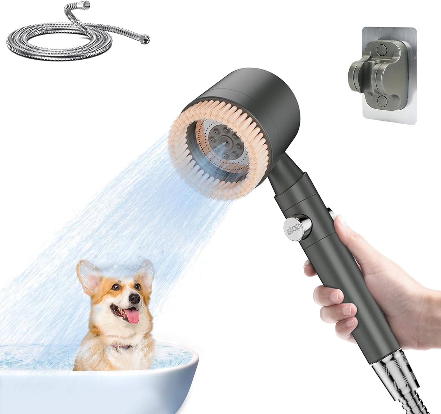 Amazon.com: Origintek Dog Shower Attachment for Dog Washing, 5 Mode ...