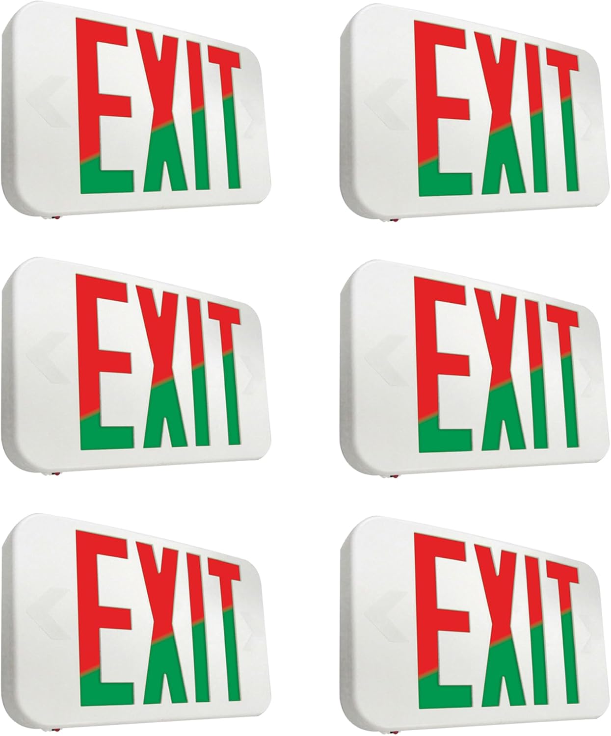 Sure-Lites All-Pro APX7RG LED Indoor Exit Sign with Battery Backup ...
