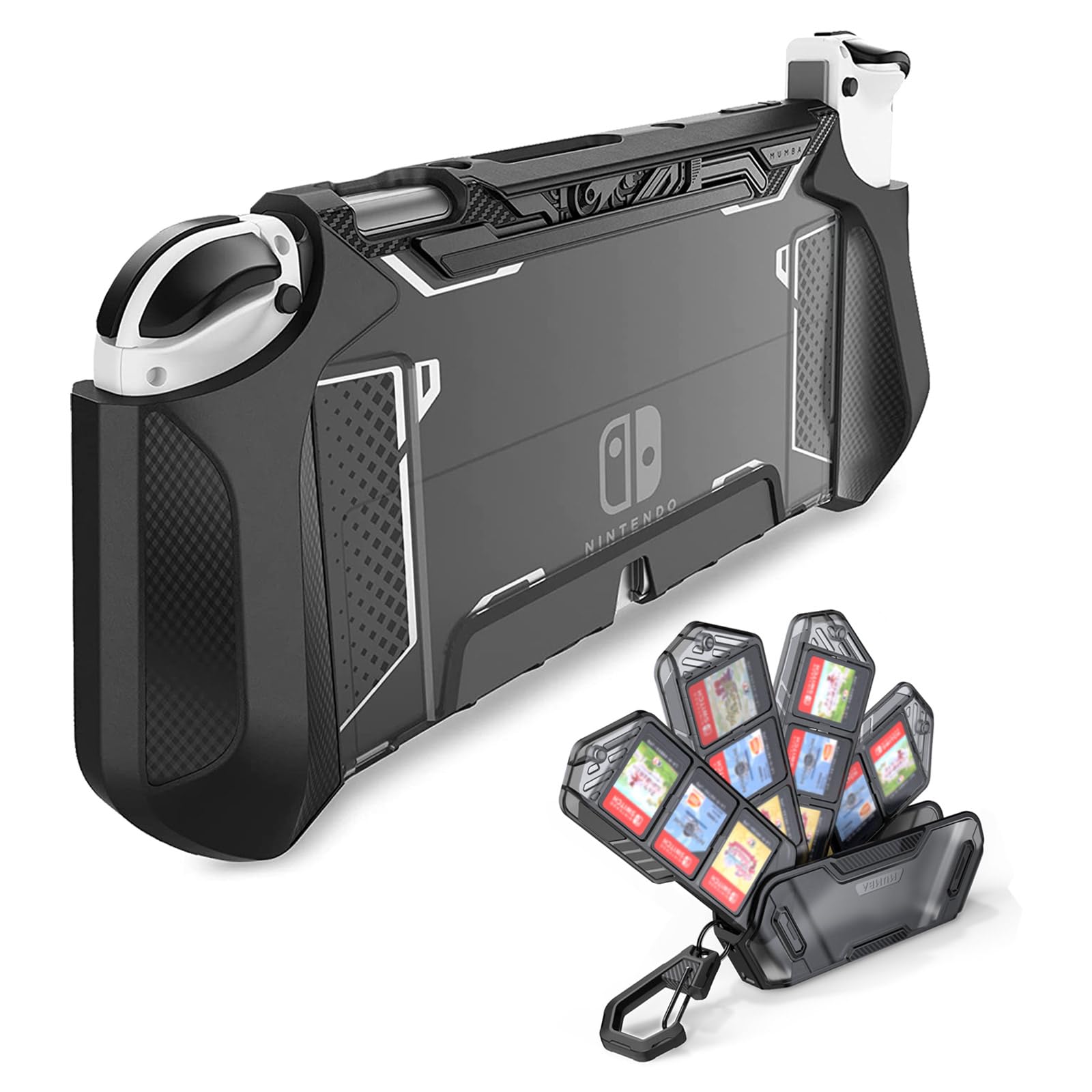 Amazon.com: Mumba 12 Switch Game Card Case Holder & Dockable Case for ...