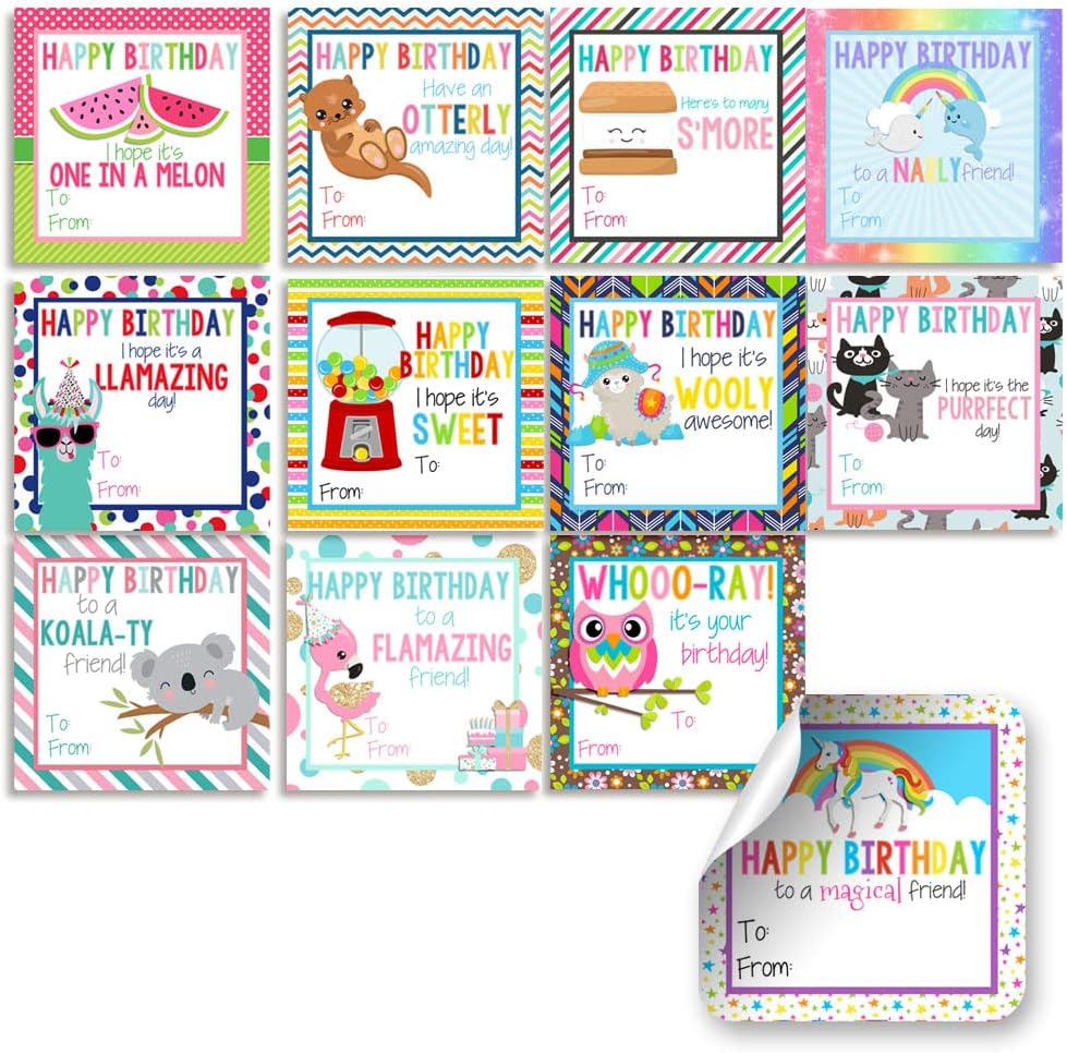 Amazon.com : 210 Pcs Spring Name Tags Stickers Flower Gift Tags Labels ...