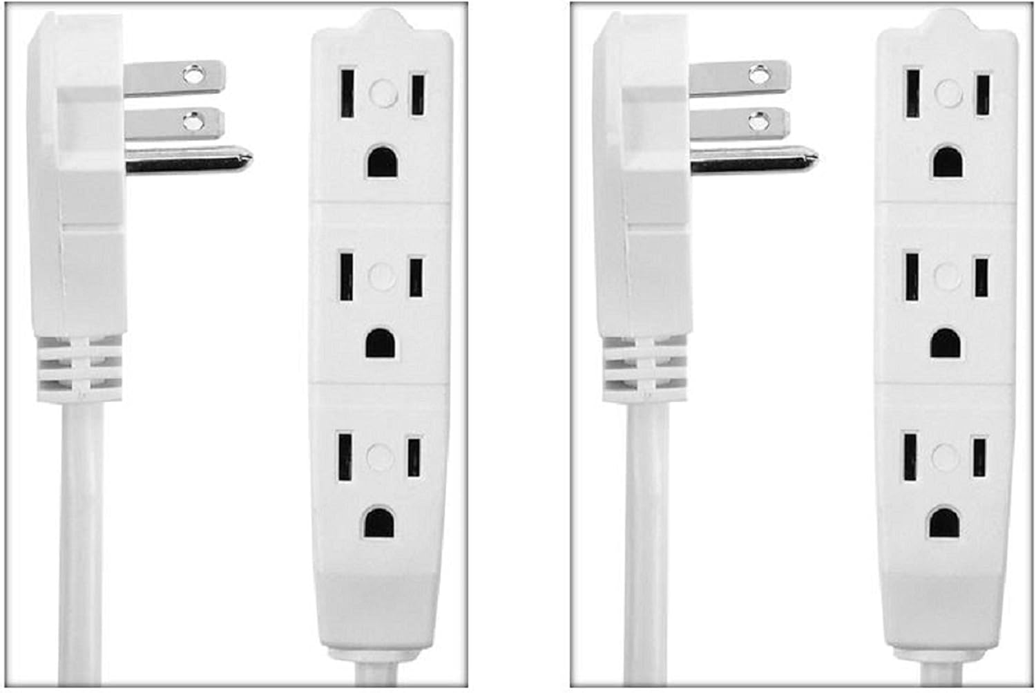 BindMaster 30 Feet Extension Cord/Wire, 3 Prong Grounded, 3 outlets ...