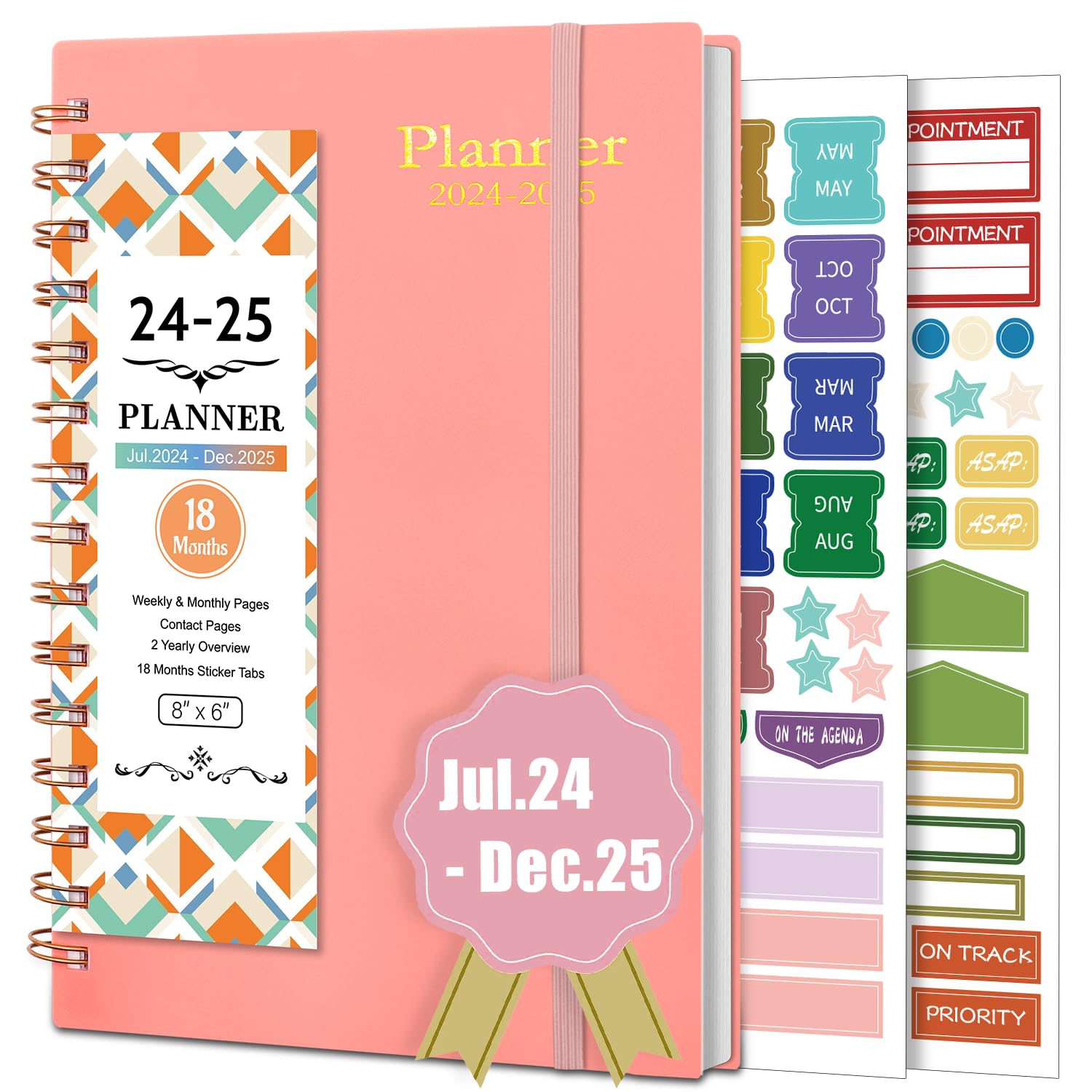Snapklik.com : Weekly & Monthly Planner 2024-2025, Jul 2024 Dec 2025 ...