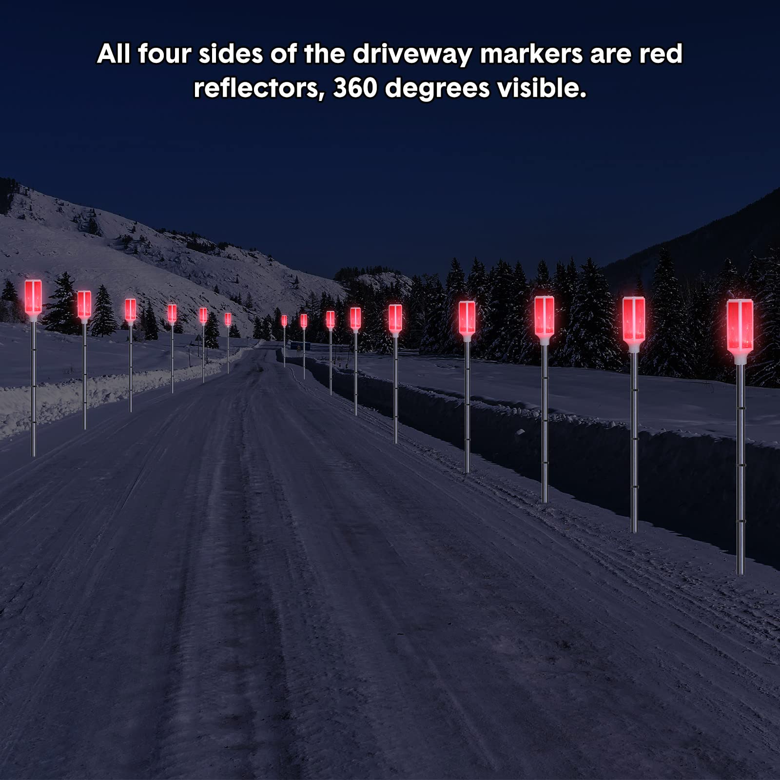 Solar Powered Driveway Markers Driveway Lights Landscape Driveway ...