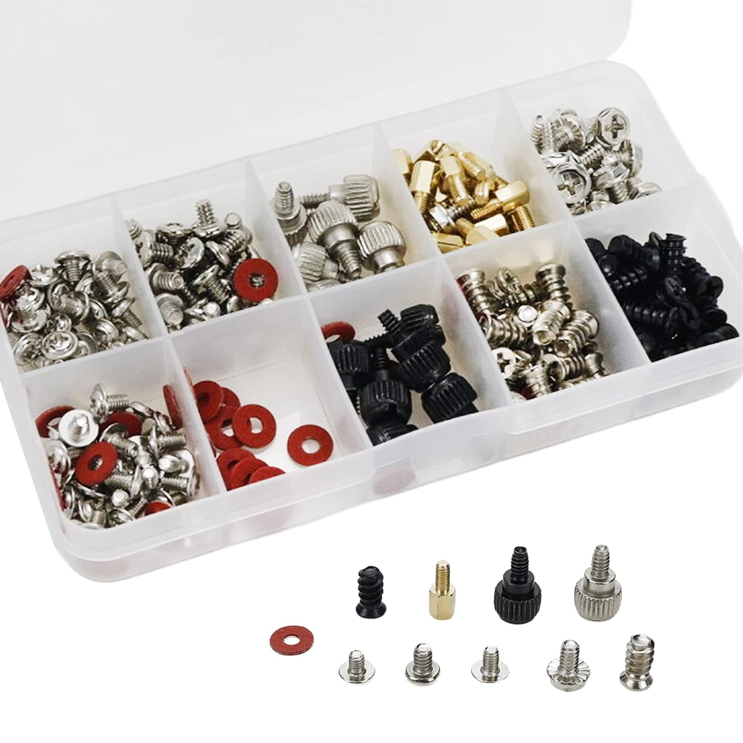 Xiaoyztan Set of 228pcs Desktop Case Mounting Screw Assortment PC ...