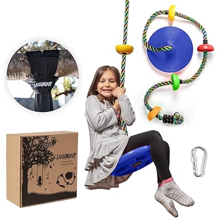 Amazon.com: Tree Swing Climbing Rope 2 Pack Multicolor with Platforms ...
