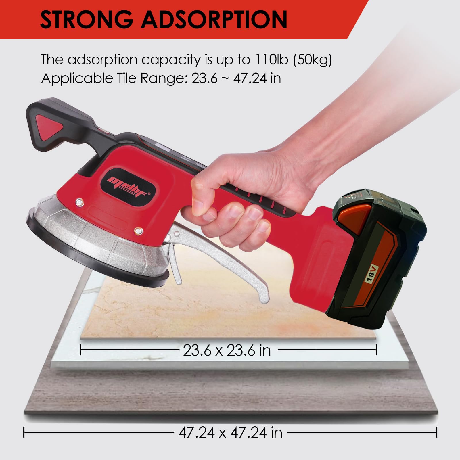 Snapklik.com : Tile Vibration Leveling Machine, Mellif Tiler Vibrator ...