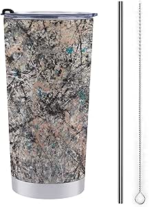 Amazon.co.jp: Tumbler, Jackson Pollock Mug, Water Bottle, Thermos ...