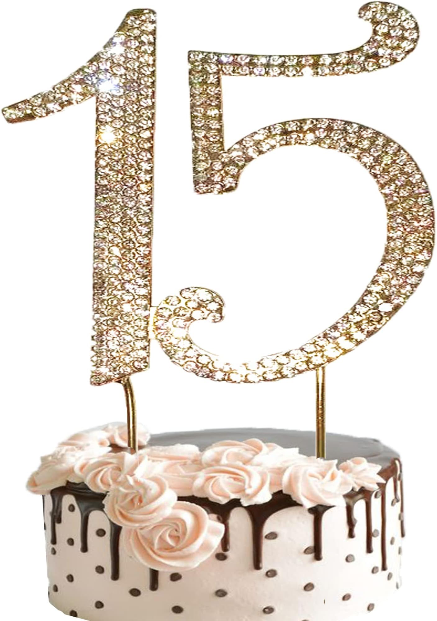 Amazon.com: Lulu Sparkles LLC Quinceanera 15 Rhinestone Crystal Cake ...