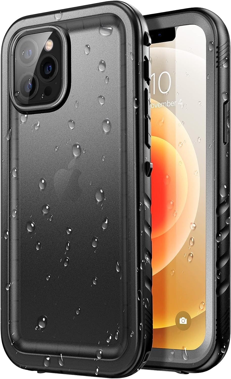 Amazon.com: iPhone 12 Tidal Waterproof Phone Case - Black/Clear : Cell ...