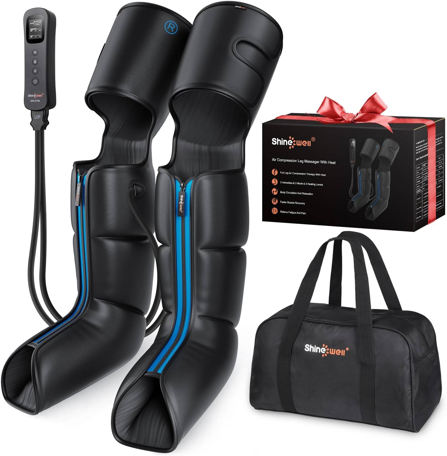 Amazon.com: Shine Well Leg Compression Massager for Circulation and ...