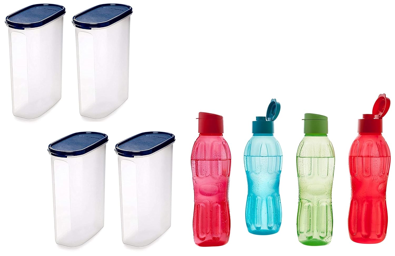 Signoraware Oval Plastic Container Set, Set of 4, 2.3ltrs&Signoraware ...